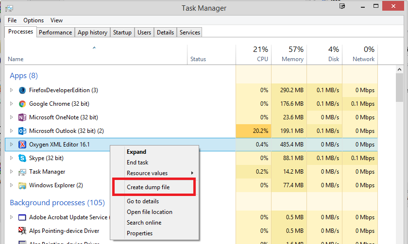 How do I capture a process dump of a crashing application for Support ...