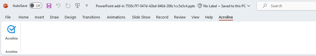 Where's my Sidebar? – Acrolinx
